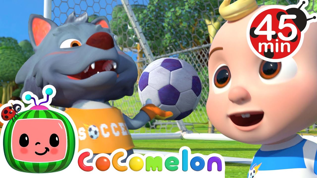 The Soccer (Football) Song | CoComelon Animal Time - Learning with ...