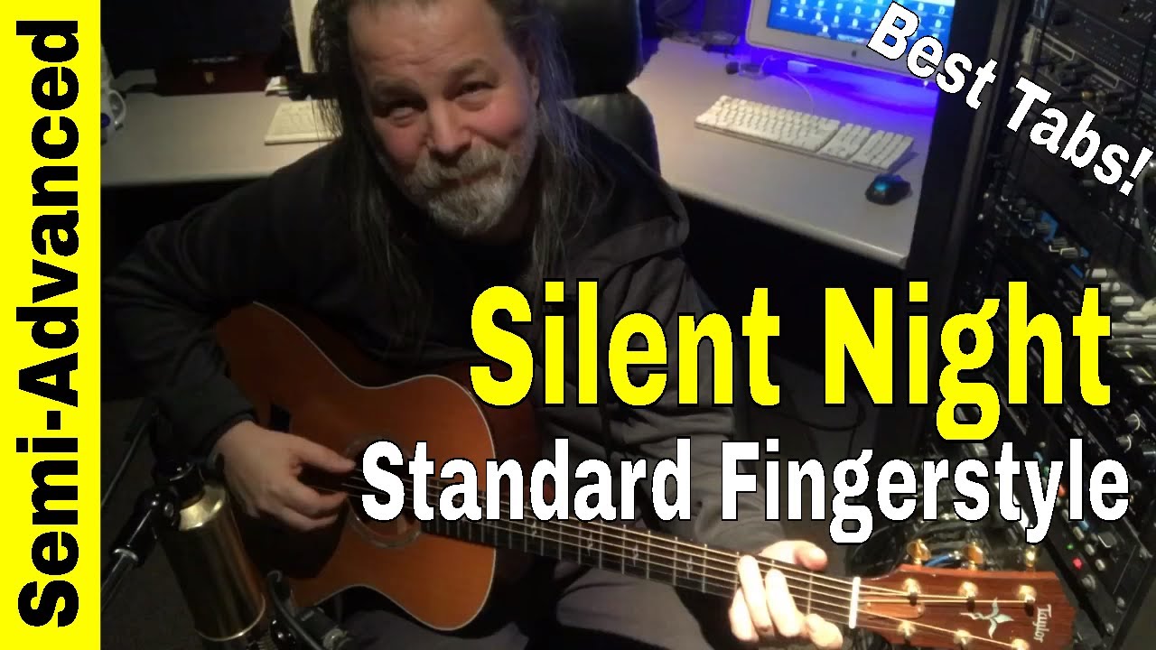 How to Play Silent Night on Guitar Fingerstyle Lesson 3 - YouTube