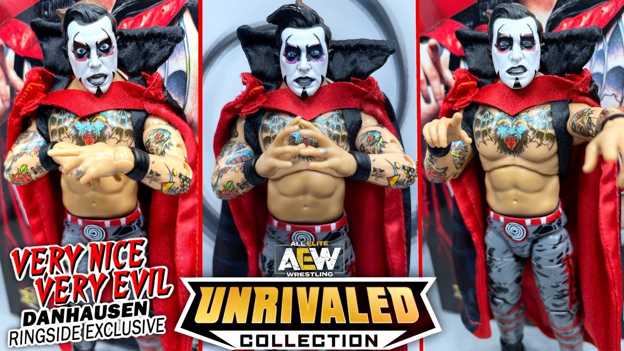 AEW UNRIVALED DANHAUSEN RINGSIDE EXCLUSIVE FIGURE REVIEW! - YouTube