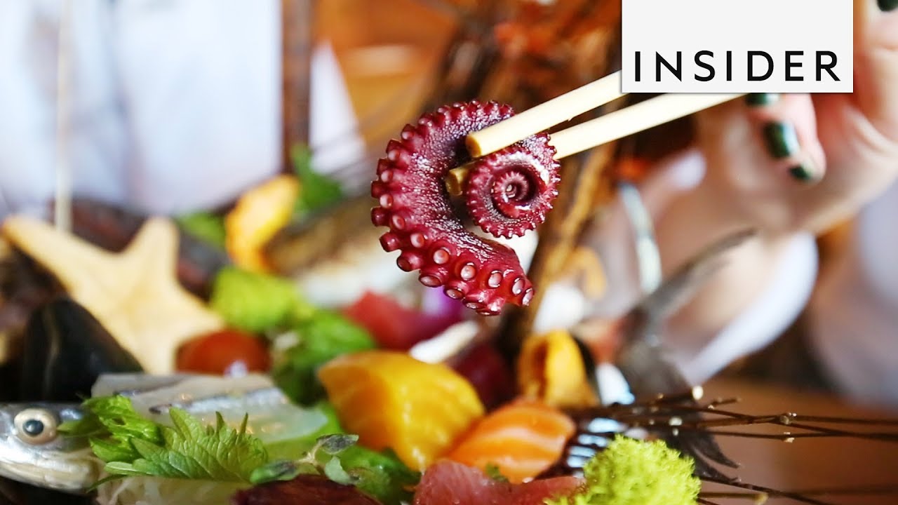 Chef Turns Sashimi Into Art - YouTube