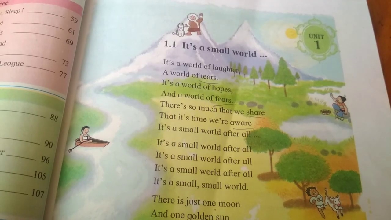 7 th class English medium poem no 1.1|It's a small world afterall |NCRT ...
