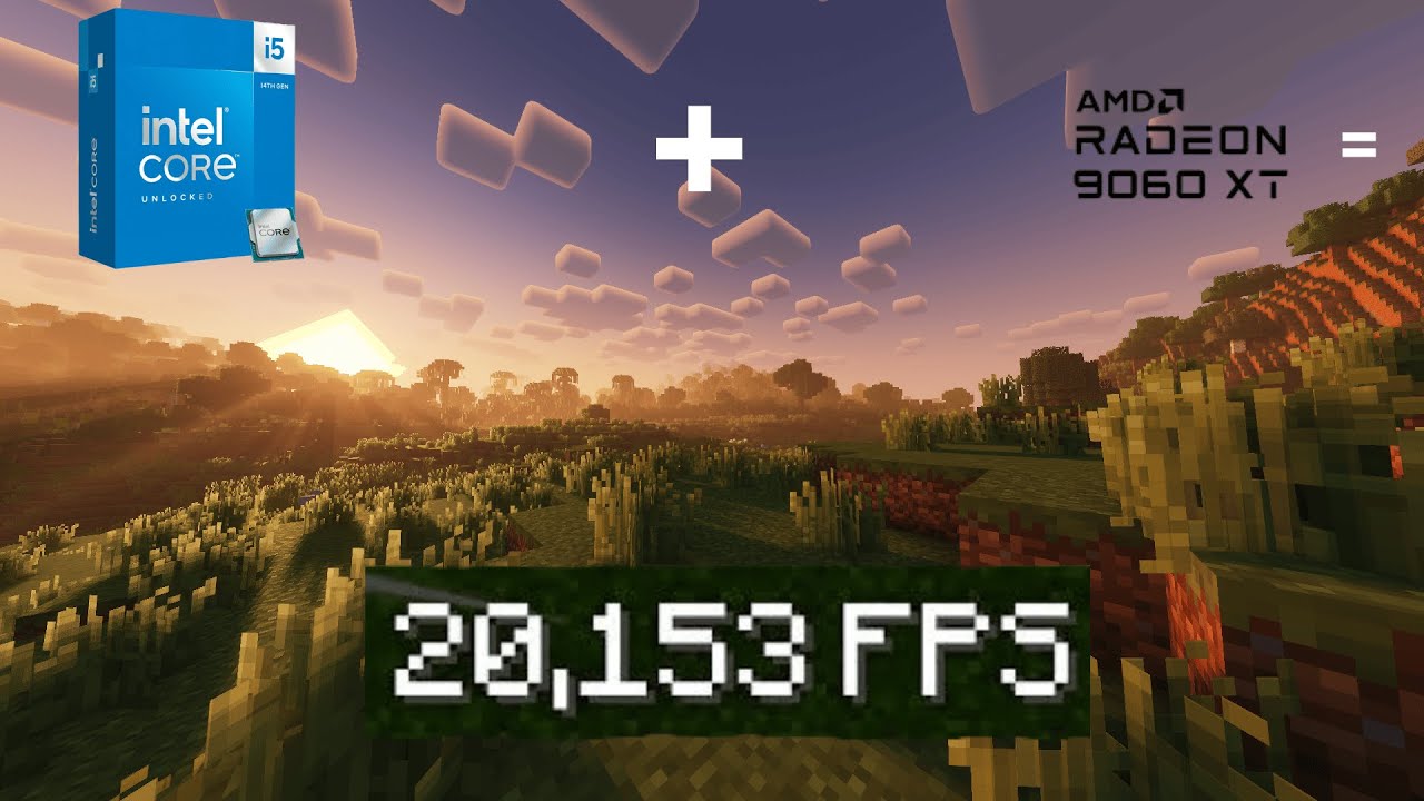 Minecraft 1.21 | RX 9060 XT + i5 14600k ( 1440p shaders ) - YouTube