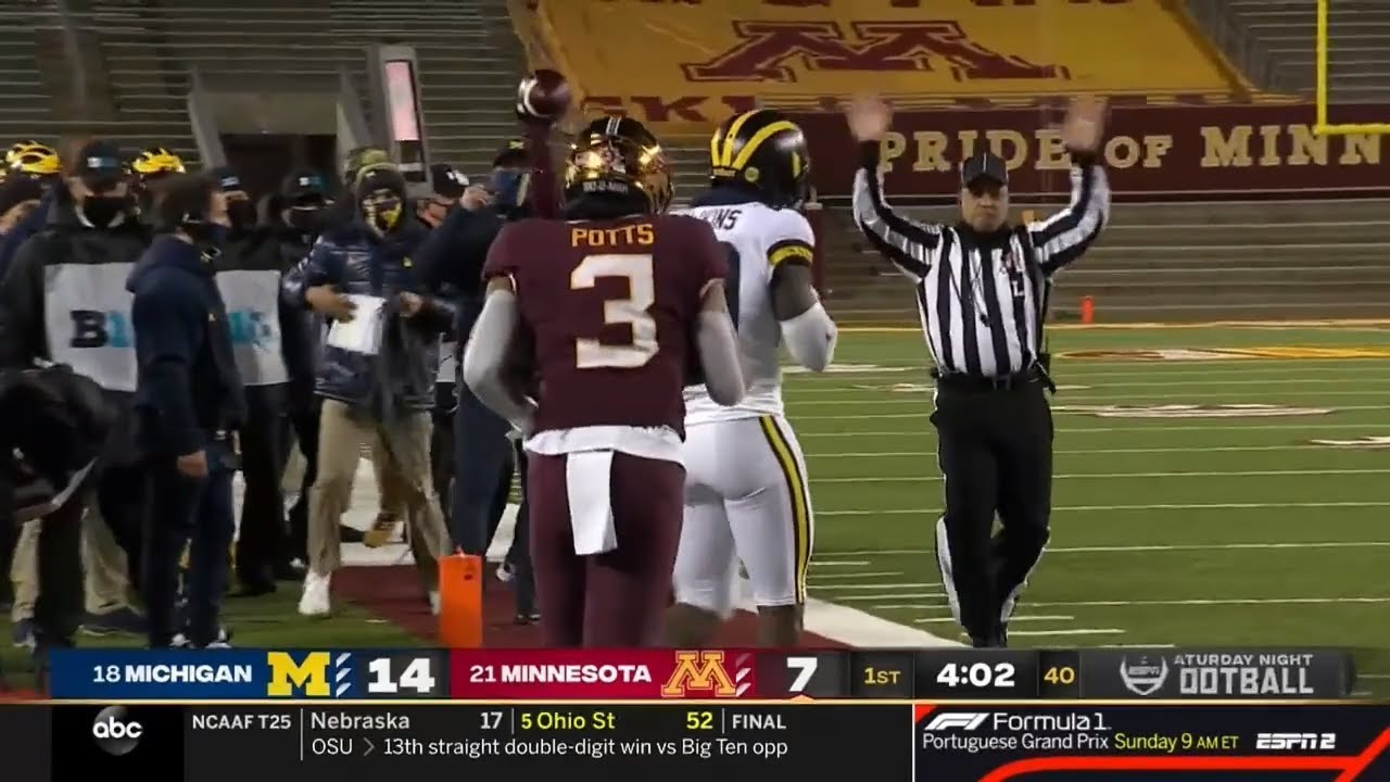 Treyson Potts vs Michigan (2020) - YouTube