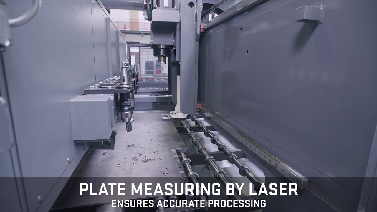 Voortman V320 | Plate measurement by laser - YouTube