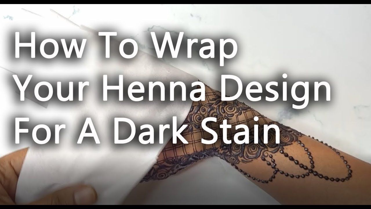 How to Wrap Your Henna Design - YouTube