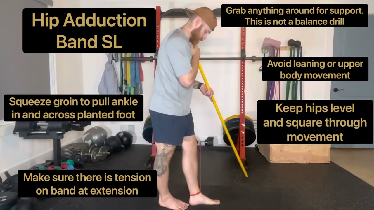 Hip Adduction Band SL - YouTube