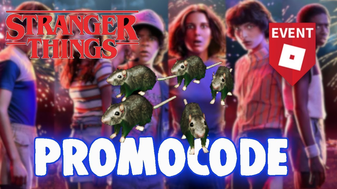 ROBLOX PROMOCODE STRANGER THINGS 3 RATAS COMPAÑERAS PREMIOS ROBLOX ...