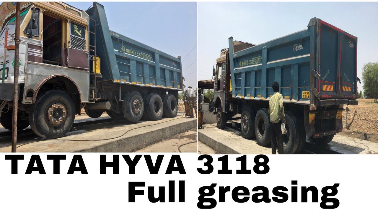 TATA HYVA full Greasing - YouTube