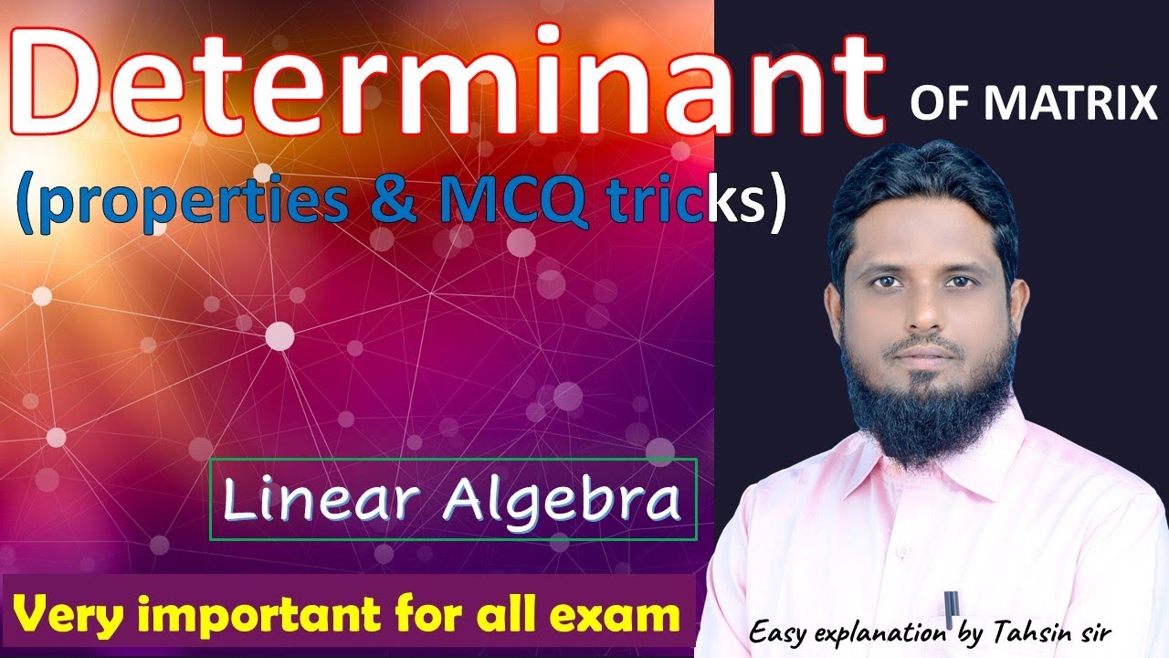 Lec 4 properties of determinant of matrix #determinant_value_tricks # ...