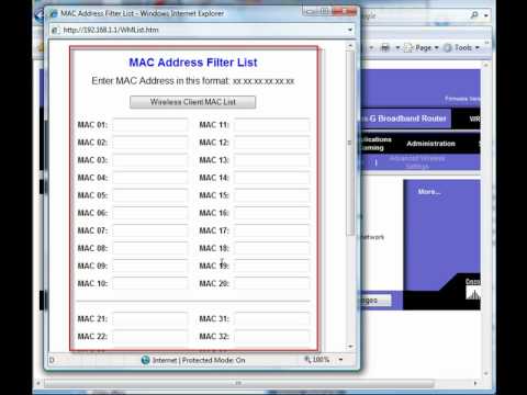 Wireless Router Security with MAC filter - YouTube