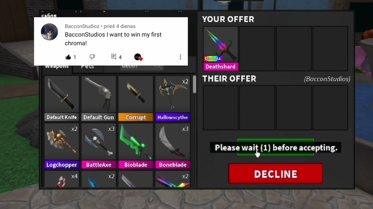 MM2 Giveaway Winner - YouTube