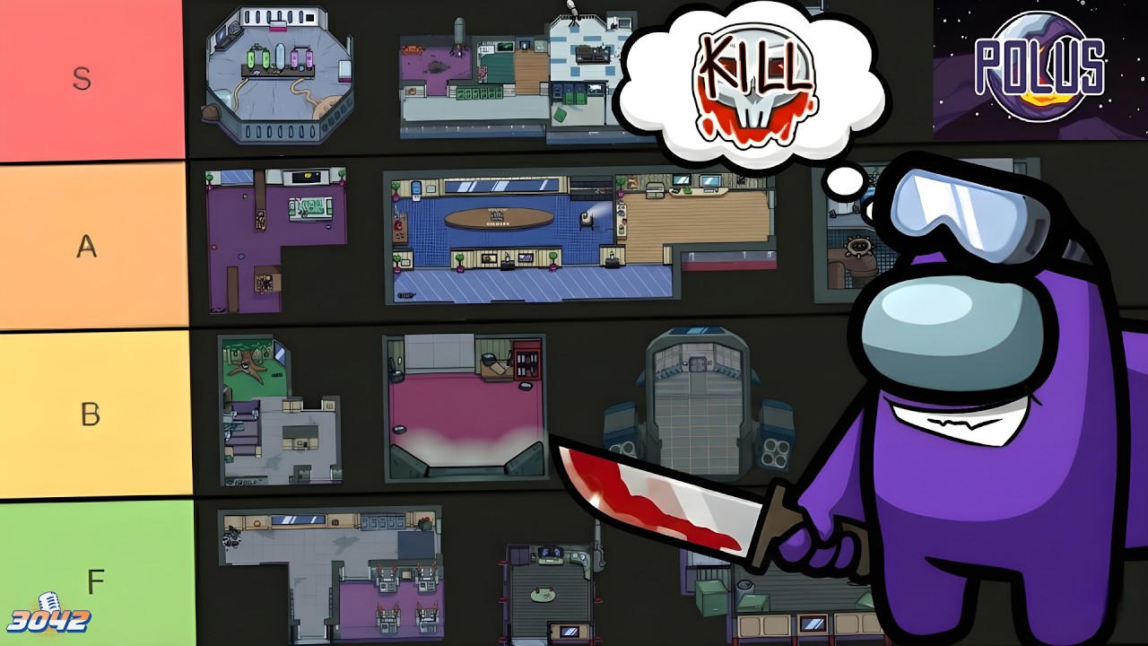 Ranking All POLUS Rooms to Kill in Among Us from Worst to Best... - YouTube