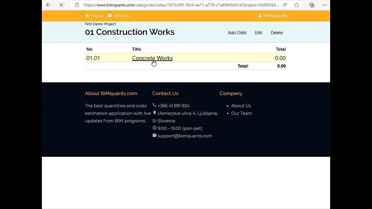 Create Category Tree and First Element in BIMQuants - YouTube