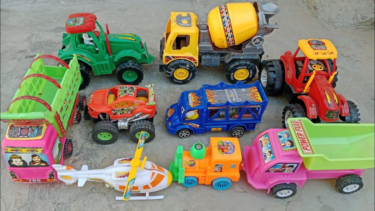fun paw patrol toy | tractor video | gadi wale cartoon - YouTube