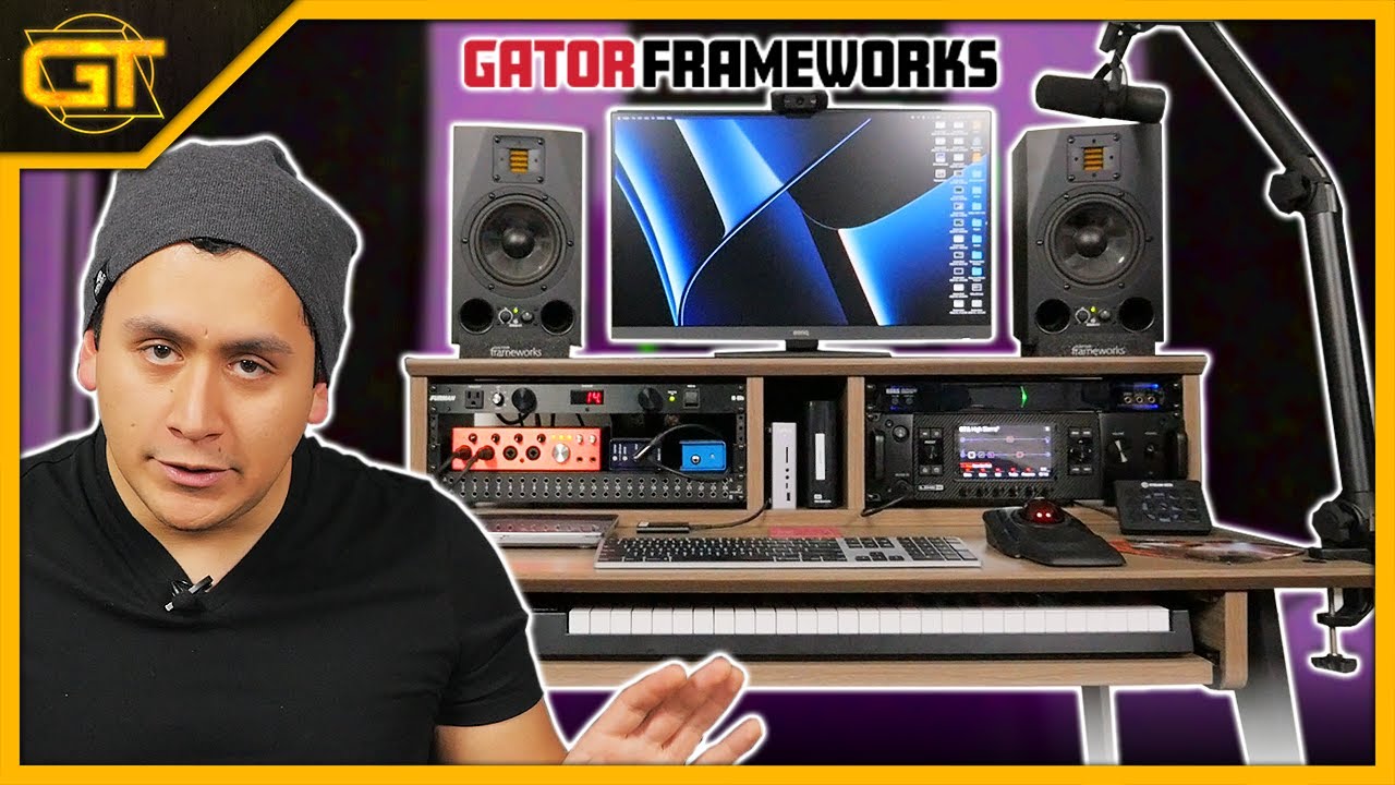 Is This The Best Recording Studio Desk EVER? | Gator Frameworks Elite Desk Review and Assembly ...
