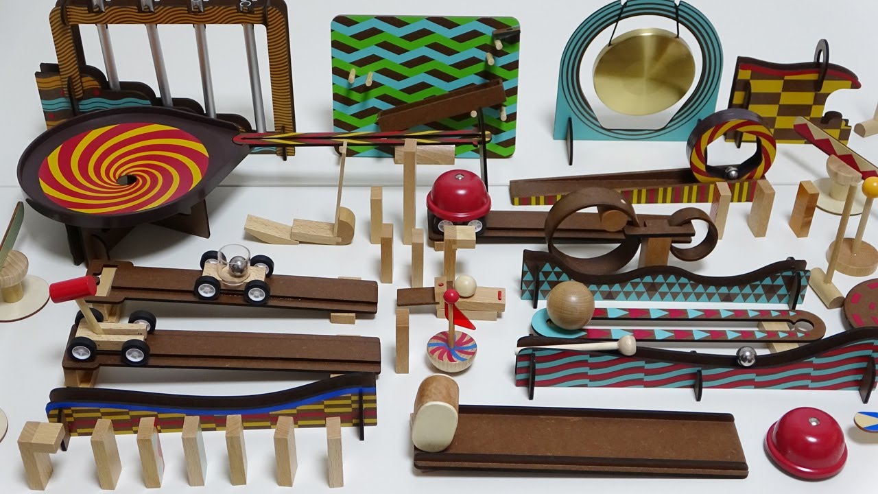 Marble Run☆6 courses of domino tricks with DJECO Pythagora Switch ...