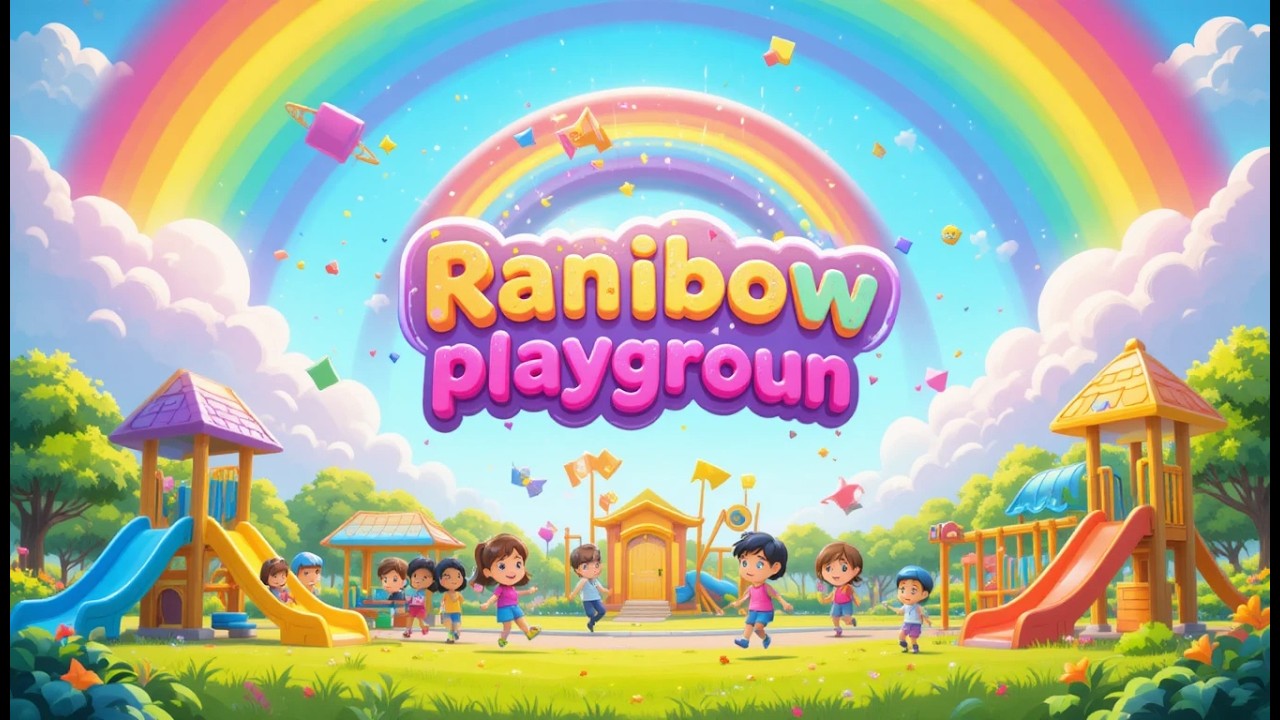 Magic Rainbow Playground 🌈🛝 | Colors, Shapes & Fun Learning Song for ...