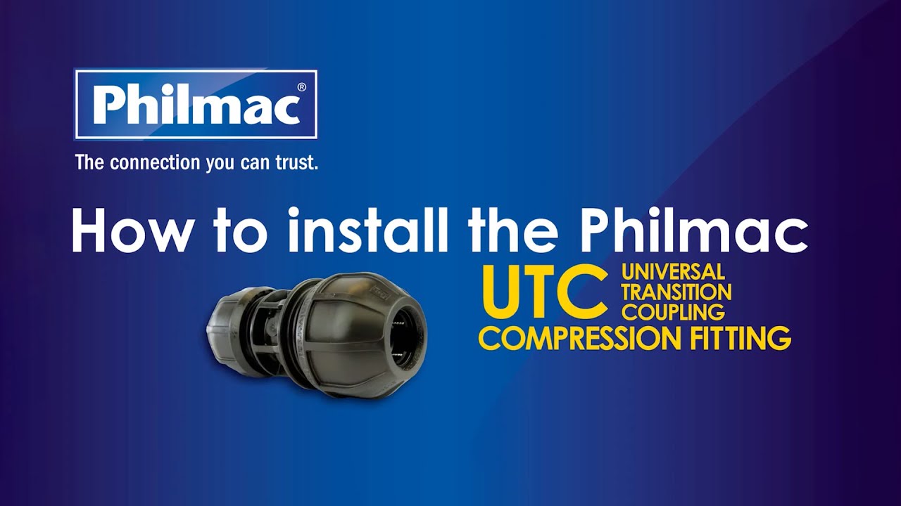 How join any pipe with Philmac UTC® poly fittings - YouTube
