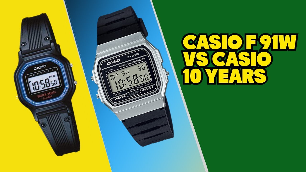 Casio F-91W vs Casio 10 Year : You Should Try at least Once! - YouTube