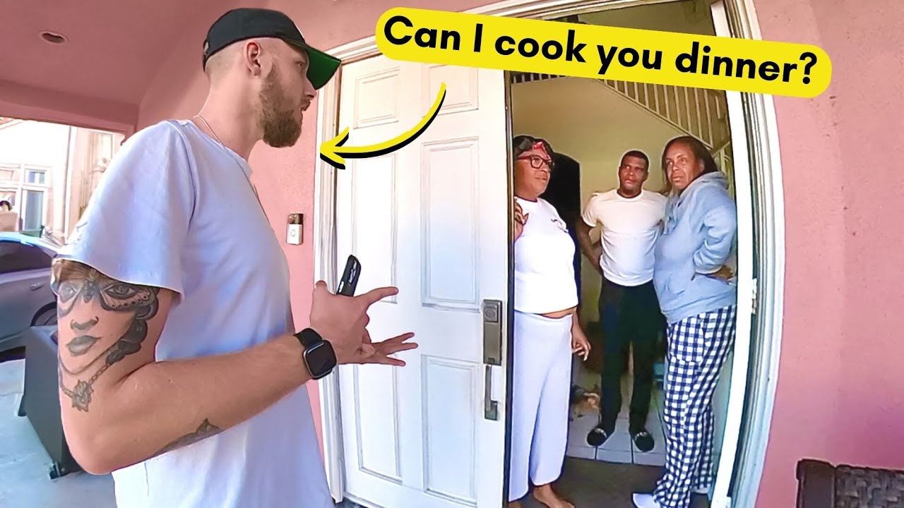 Asking Strangers in Compton to Cook Them Dinner in THEIR Home - YouTube