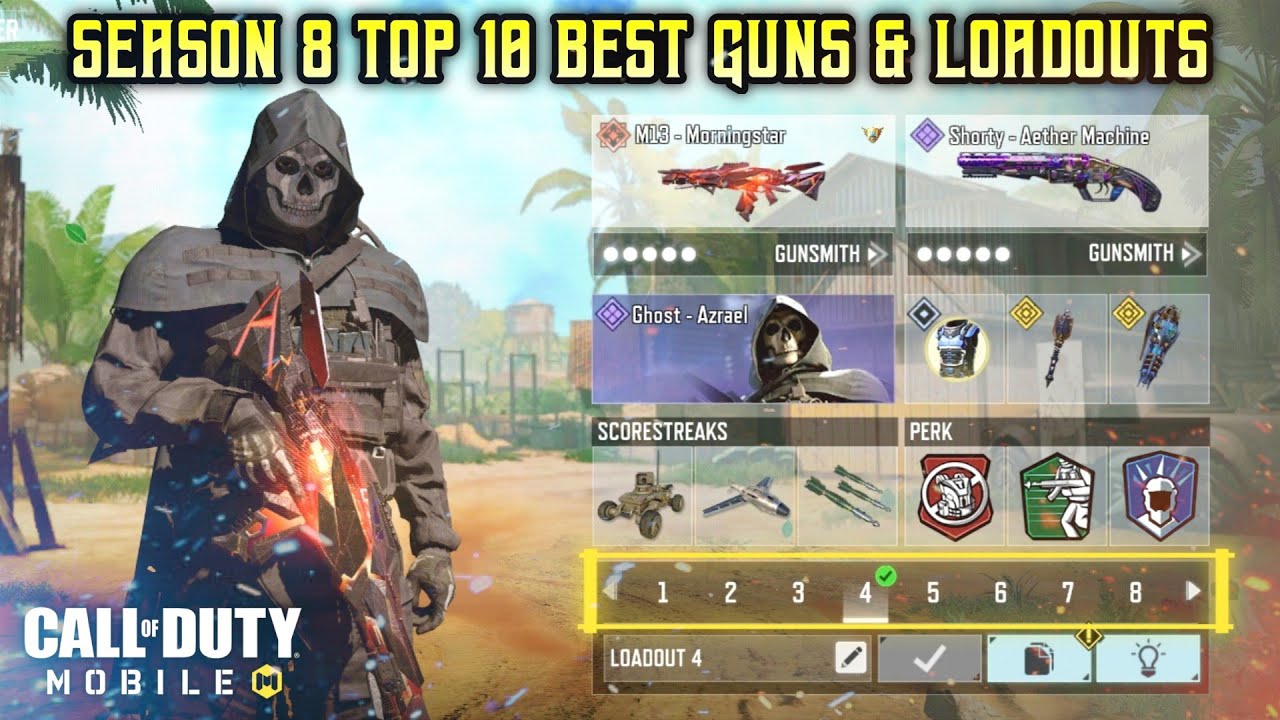 Top 10 Best Guns in CODM Season 8 | Gunsmith Loadout/Class Setup | Cod ...