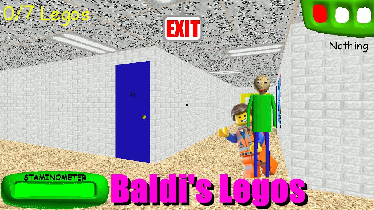Baldi Plays With A Lego Set!? - Baldi Loves Legos Remastered - YouTube