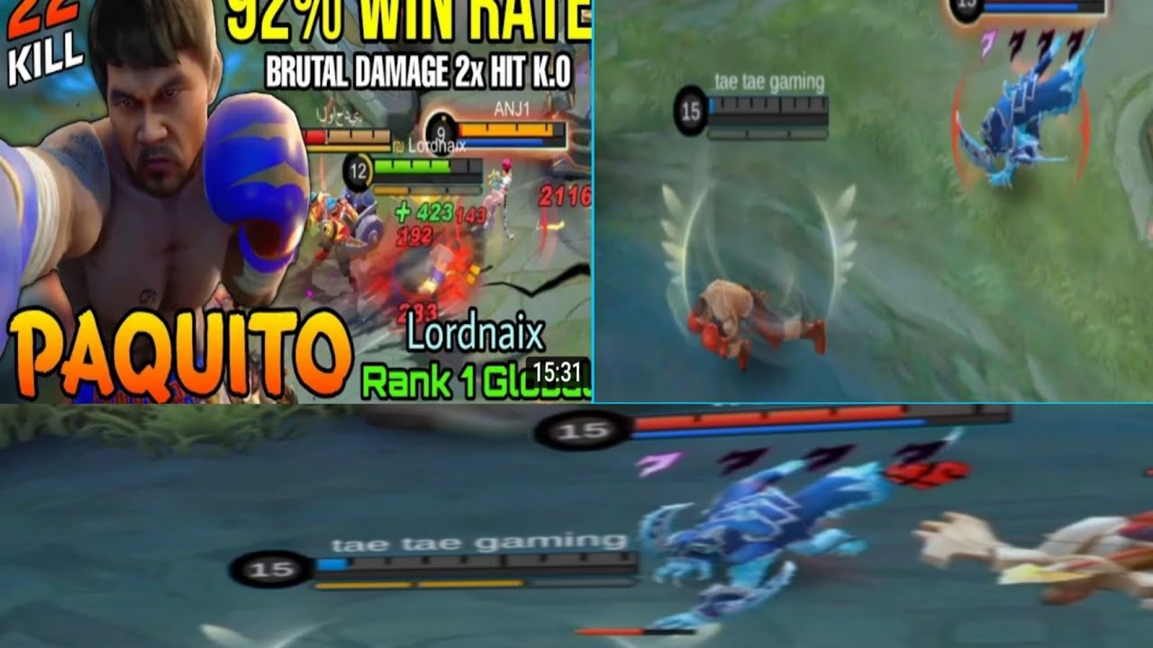 haircut vs paquito immortal rank mode#gaming #mobilelegends #games # ...