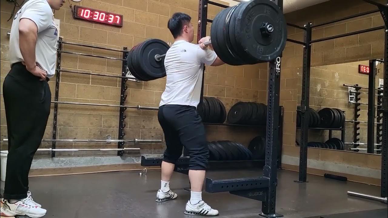 프론트 스쿼트 188kg 3회 - YouTube