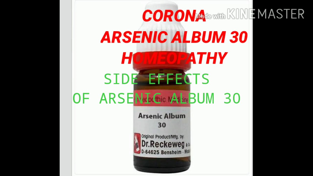 ARSENIC ALBUM 30, CORONA, HOMEOPATHY - YouTube