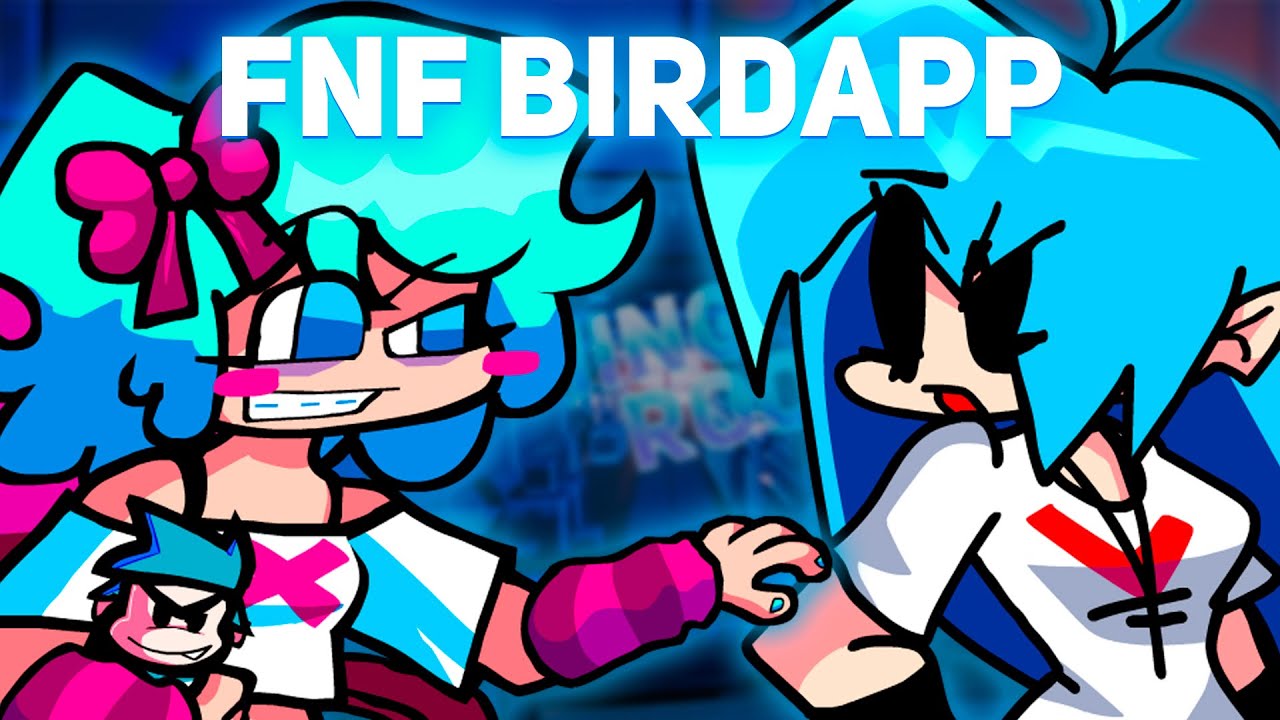 Friday Night Funkin' Miko VS NuSky Birdapp (FNF Mod) | FNF Sky Fangirl ...