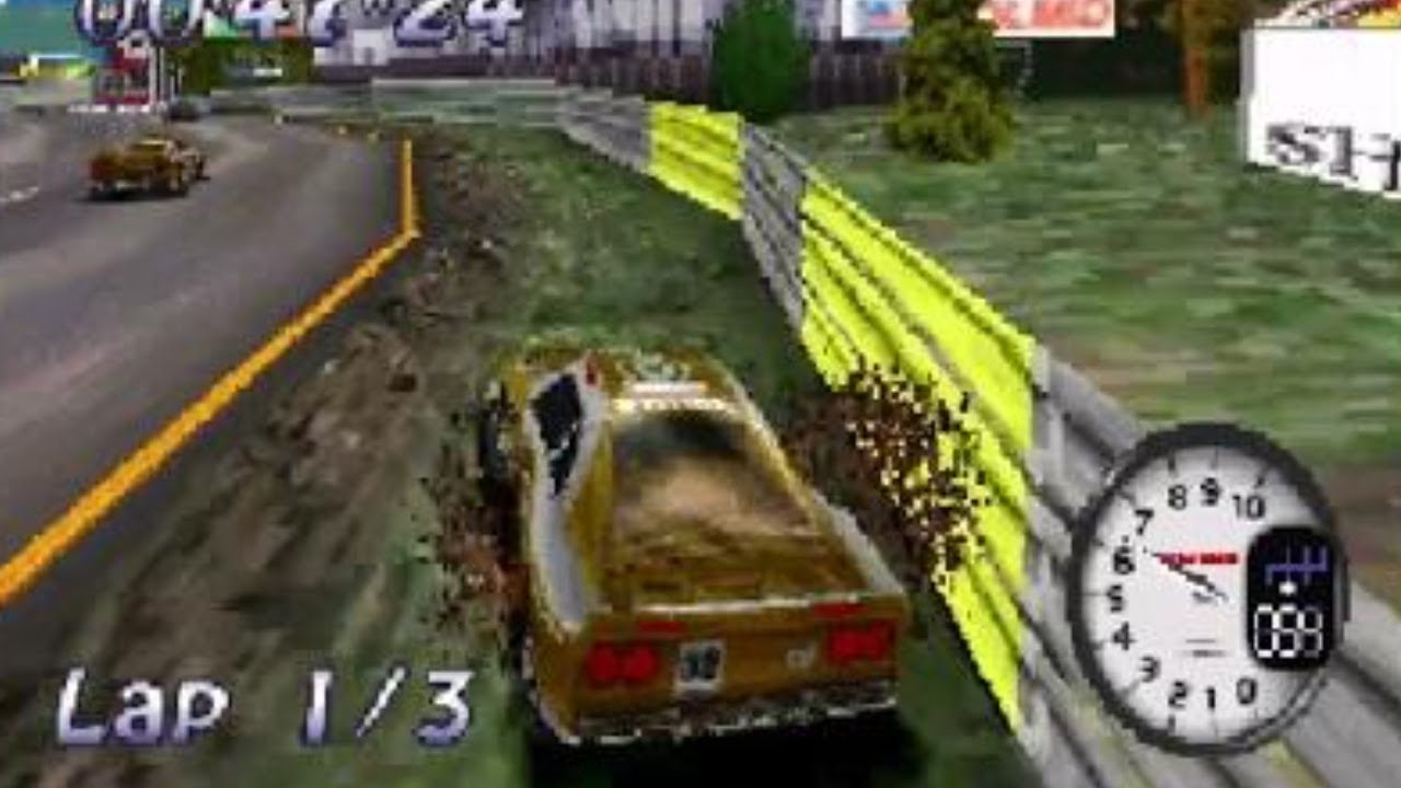 All Star Racing Ps1 (Worst Driving Game in History) - YouTube