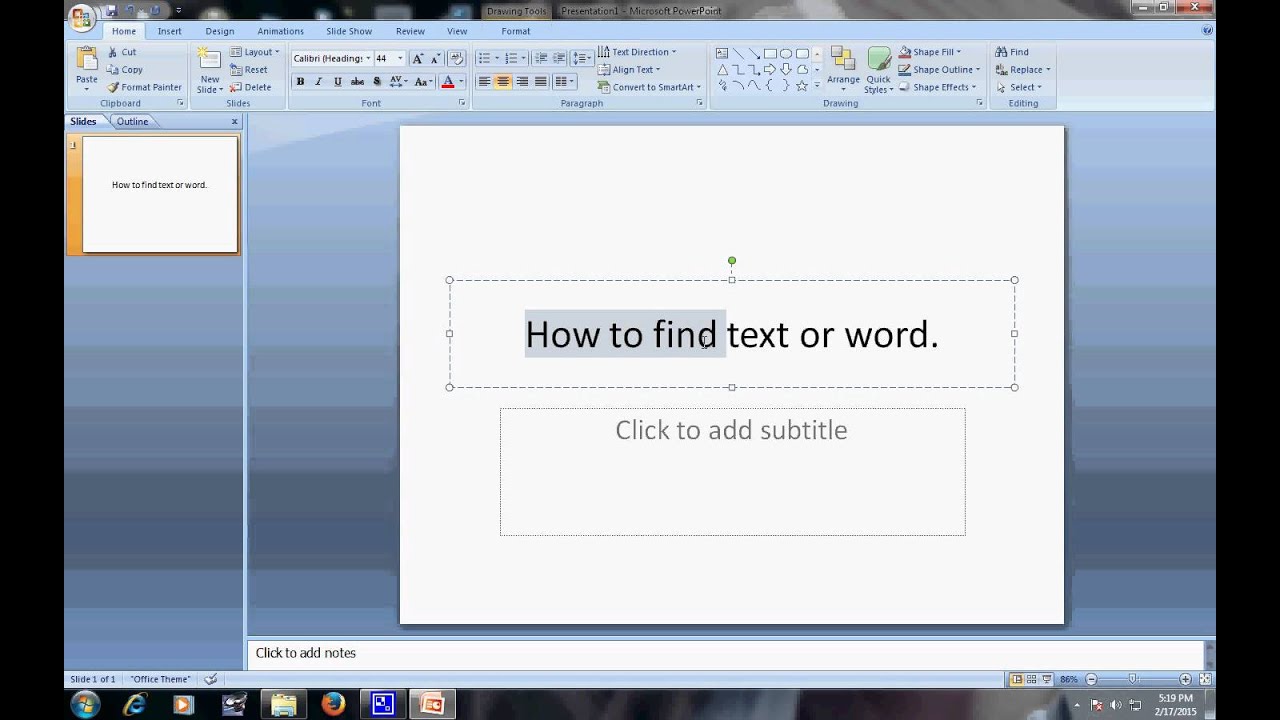 How To Find Text Or Word In Microsoft Power Point YouTube how-to-find-text-or-word-in-microsoft-power-point-youtube
