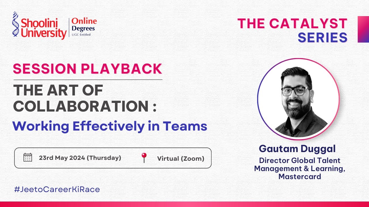 The Catalyst Series - "The Art of Collaboration: Working effectively in ...