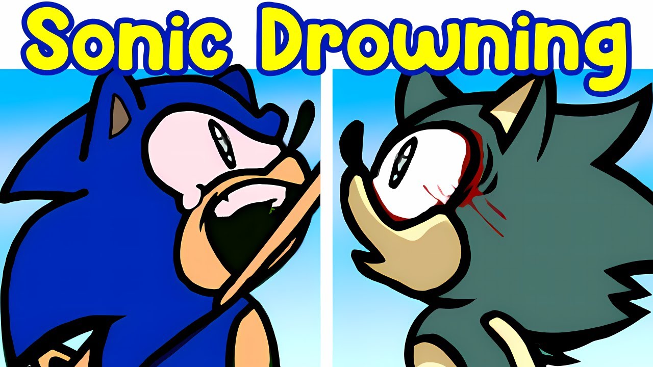 Friday Night Funkin' Below The Depths - Sonic Drowning | Sink Song (FNF ...