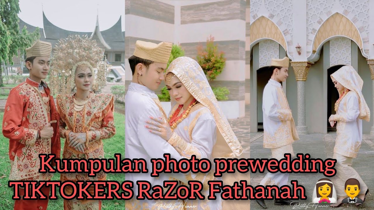 Kumpulan photo prewedding TIKTOKERS Ganteng 😎 RaZoR Fathanah - YouTube