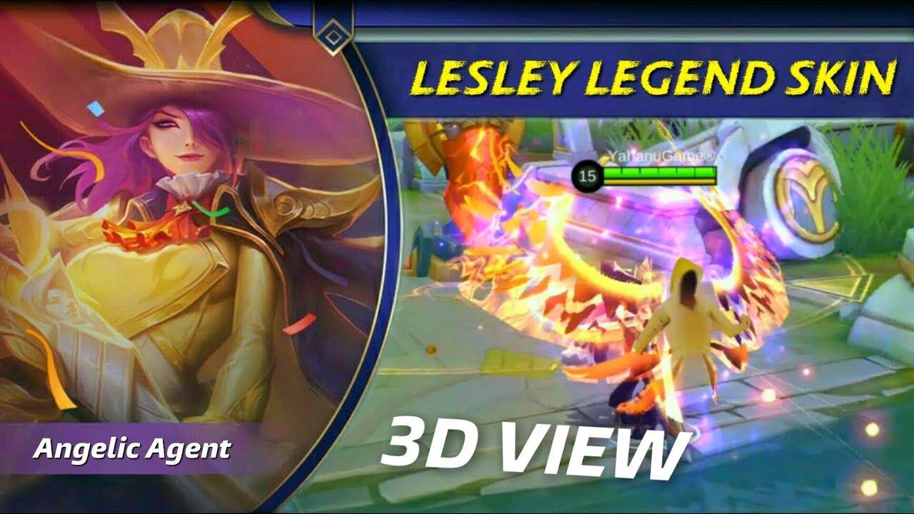 LESLEY LEGEND SKIN - 3D VIEW MOBILE LEGENDS TERBARU - YouTube