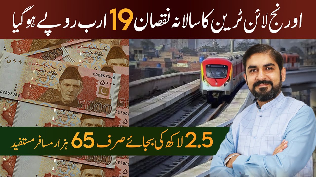 Orange Metro Train Loss increased to Rs 19 Billion | Rich Pakistan ...