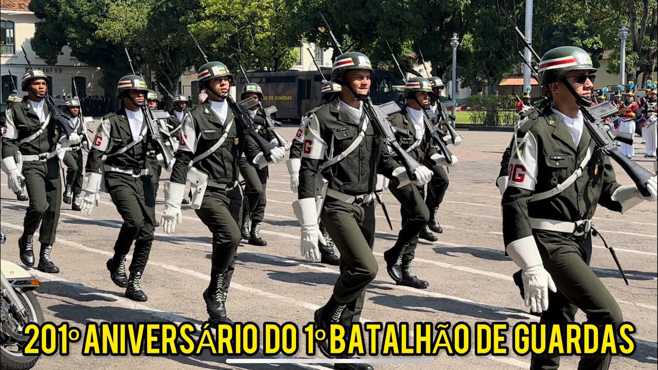 Solenidade em Comemoração ao 201 anos do 1º Batalhão de Guardas ...