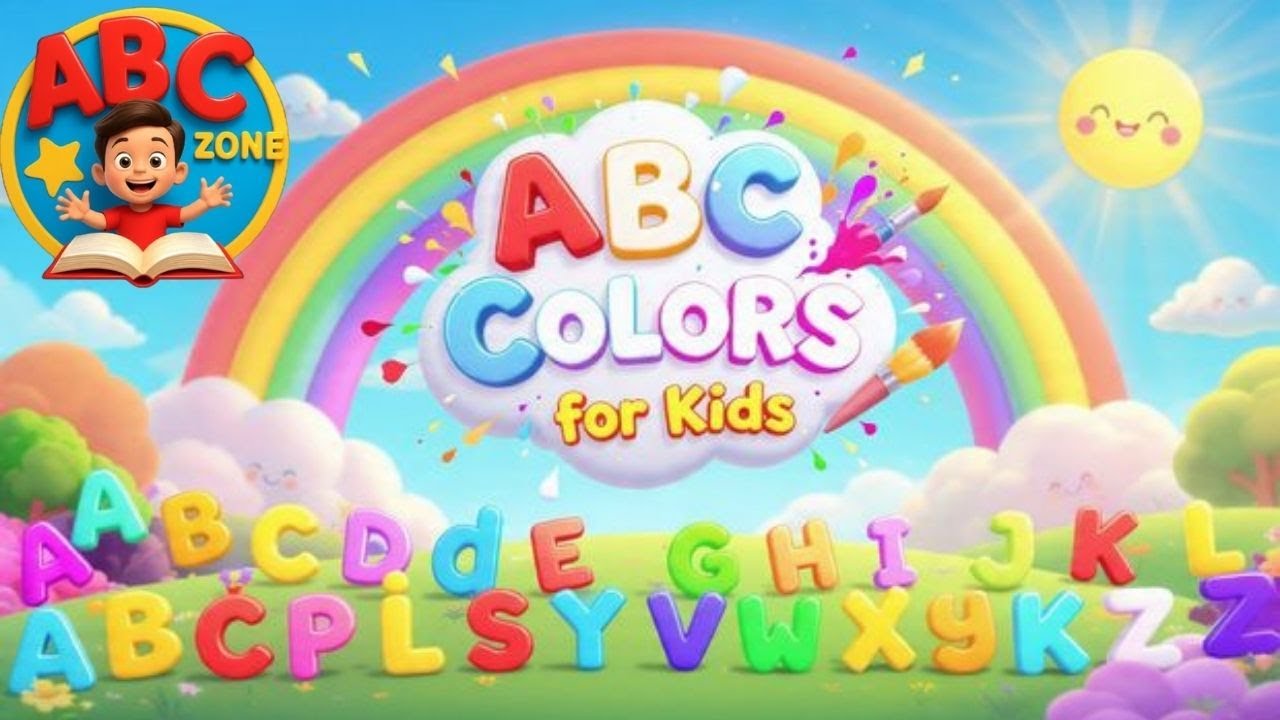 ABC Colors for Kids 🌈 | Learn Colors A to Z with Fun Cartoon Animation ...