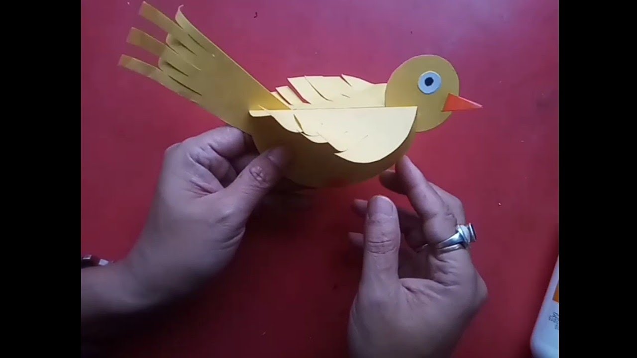 3D Paper Craft ( BIRD ) - YouTube
