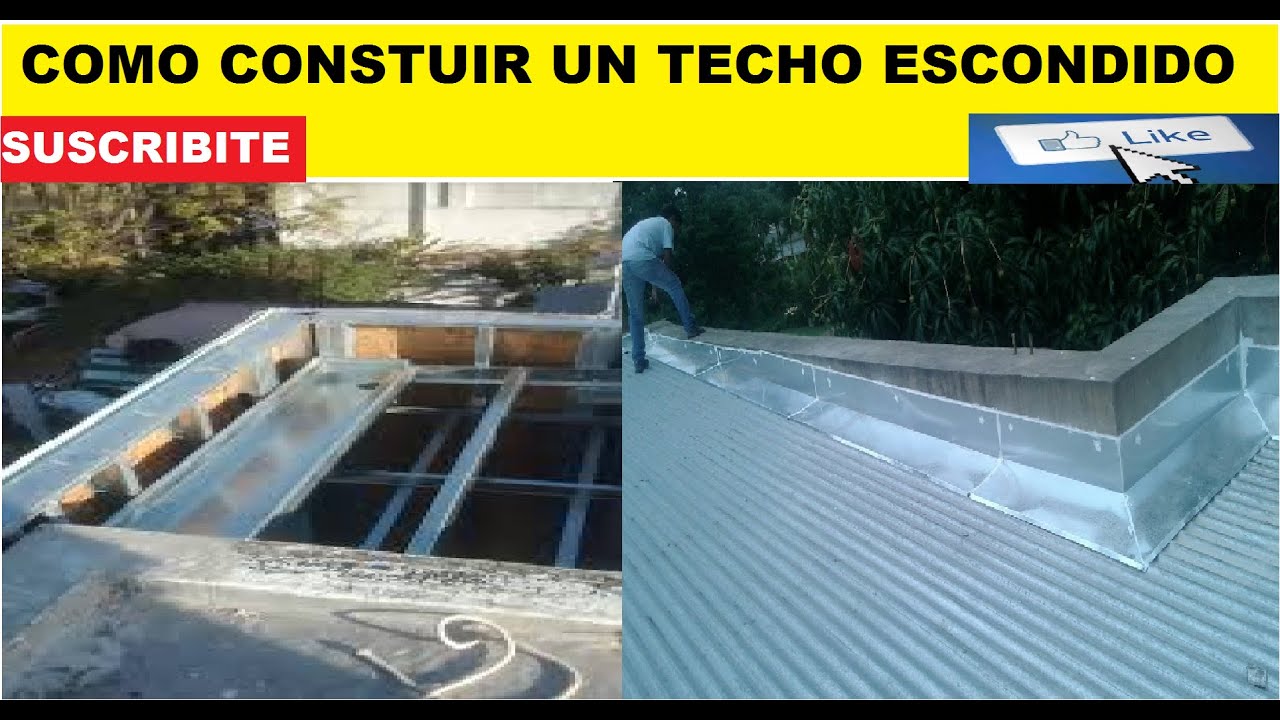 CONSTRUIR UN TECHO ESCONDIDO - YouTube