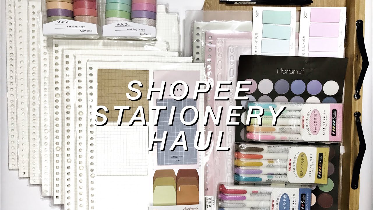 SHOPEE STATIONERY HAUL 2020 | PHILIPPINES - YouTube