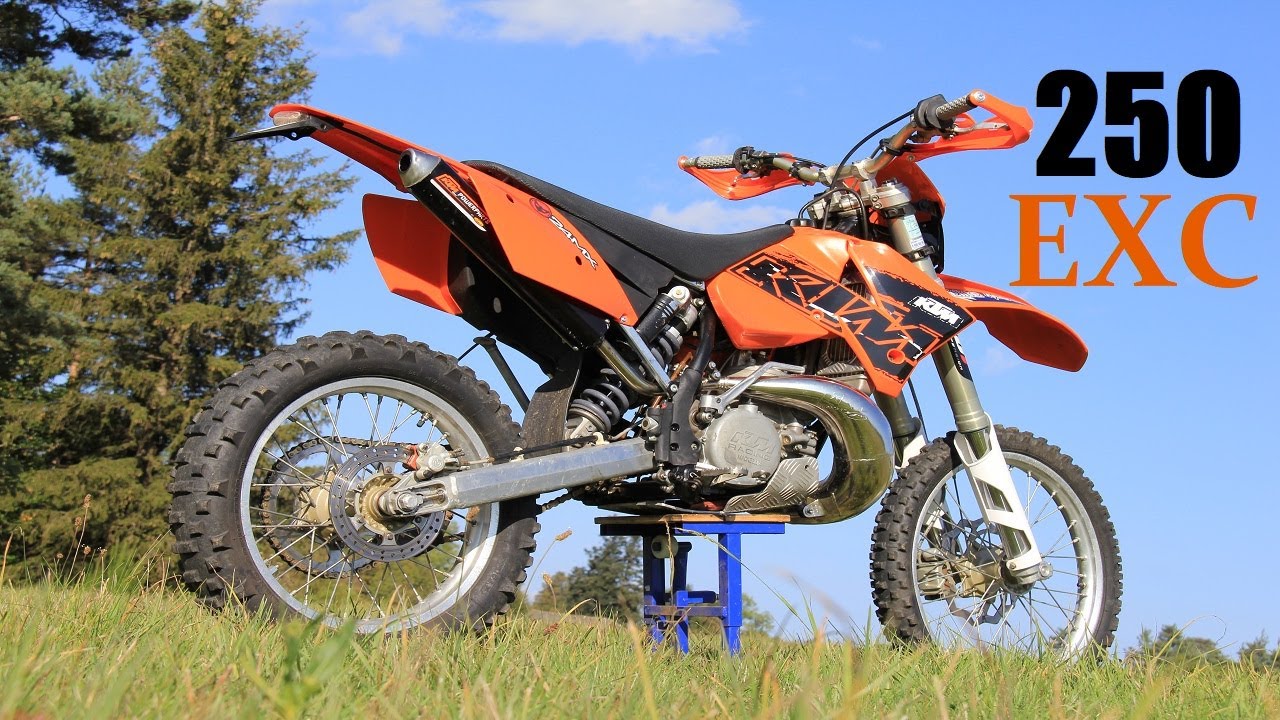 3- Présentation moto : KTM 250 EXC 2T ENDURO 2004 Ligne FMF - YouTube