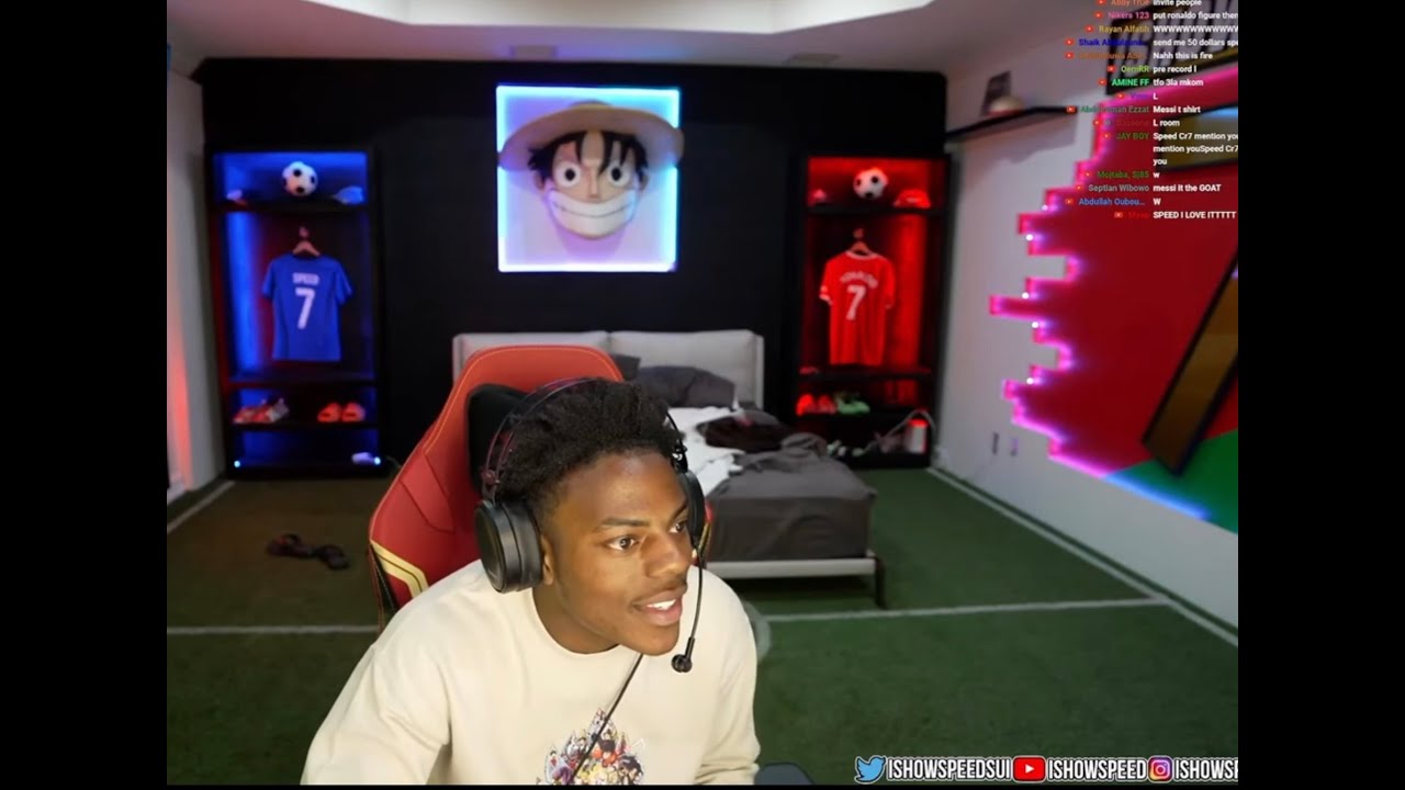 IShowSpeed new 100,000-dollar streaming setup. - YouTube