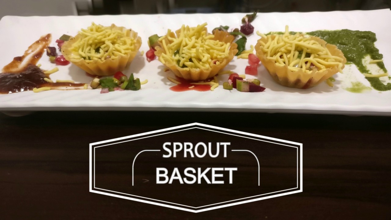 Sprout Basket Chaat Recipe | No Potato Basket,No Fat Healthy & tasty ...