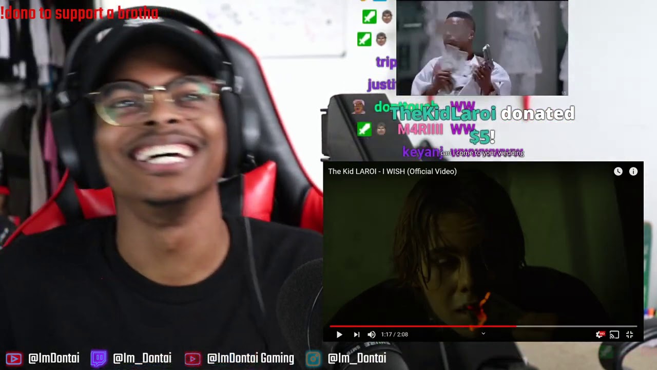 ImDontai Reacts To The Kid Laroi i WISH - YouTube