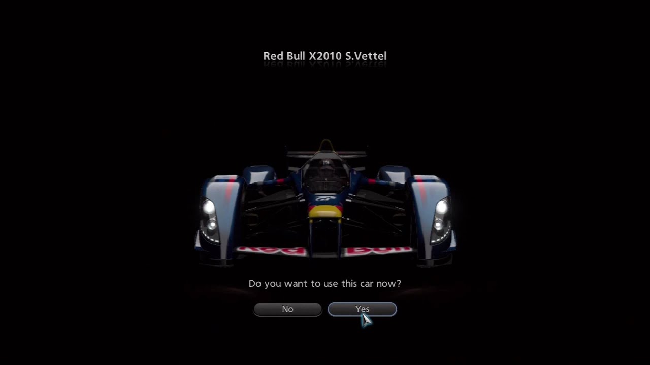 Gran Turismo 5 - Red Bull X2010 S.Vettel - X1 Prototype - YouTube