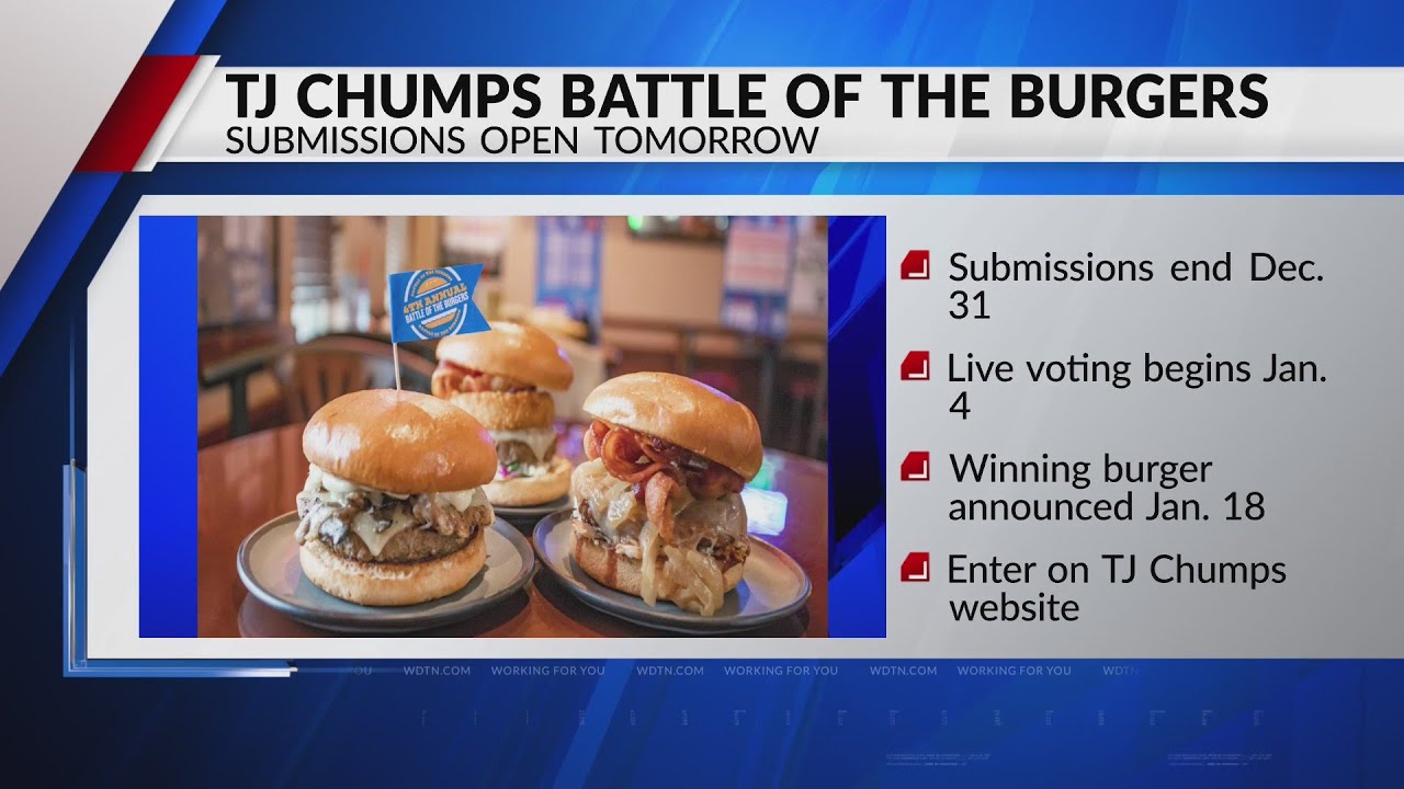 TJ Chumps kicks off Battle of the Burgers contest - YouTube