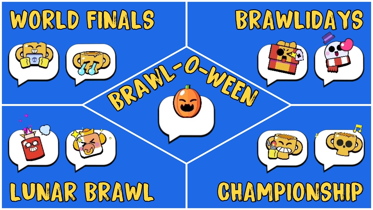 ALL ANIMATED PLAYER PINS (Brawl-o-ween Challenge Update) | Brawl Stars ...