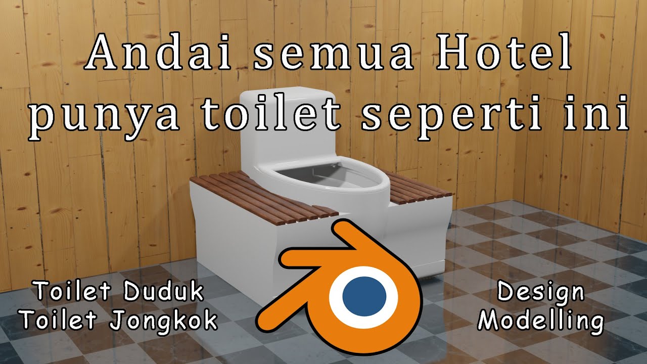 Kombinasi Toilet Jongkok dan Duduk | 3D Model - YouTube